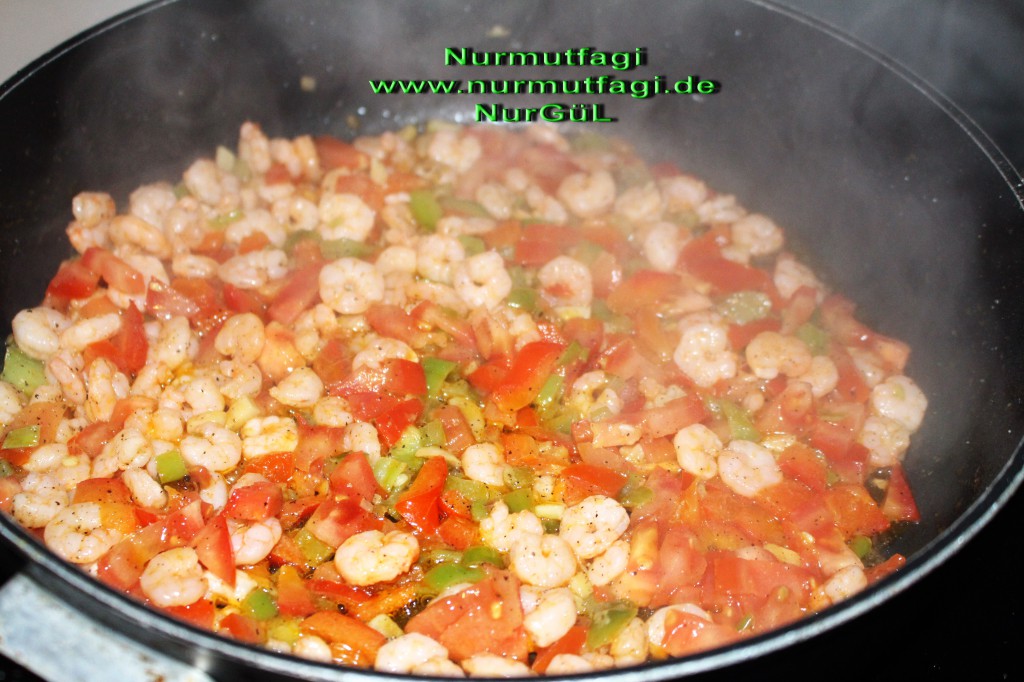 Kremali Mini Karides Scampi Garnelen tarifi – Nur Mutfağı