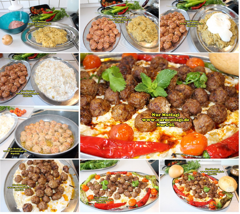 Köfteli Ali Nazik kebabi nasil yapilir tarifi – Nur Mutfağı