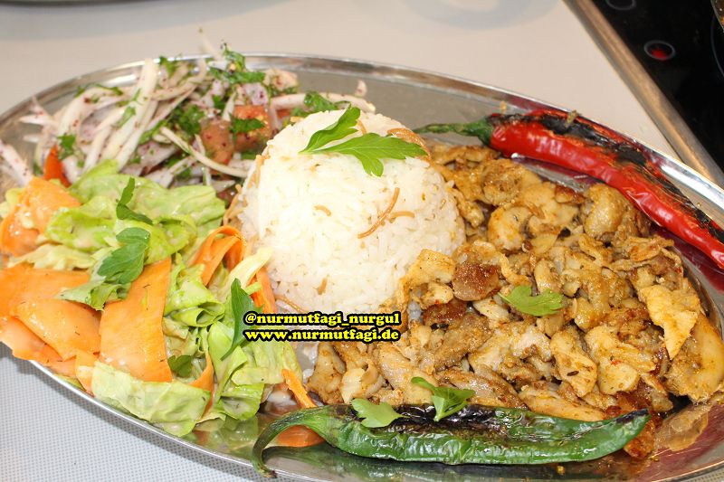 döner tabagi, pilav üstü döner nasil yapilir tarifi (8) – Nur Mutfağı