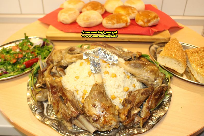 firinda kuzu incik kebabi tarifi, nohutlu pirinc pilavi nasil yapilir ...